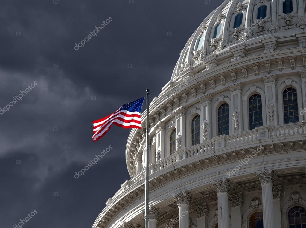 Dark Sky over US Capitol Building — Stock Photo © trekandshoot #22296659