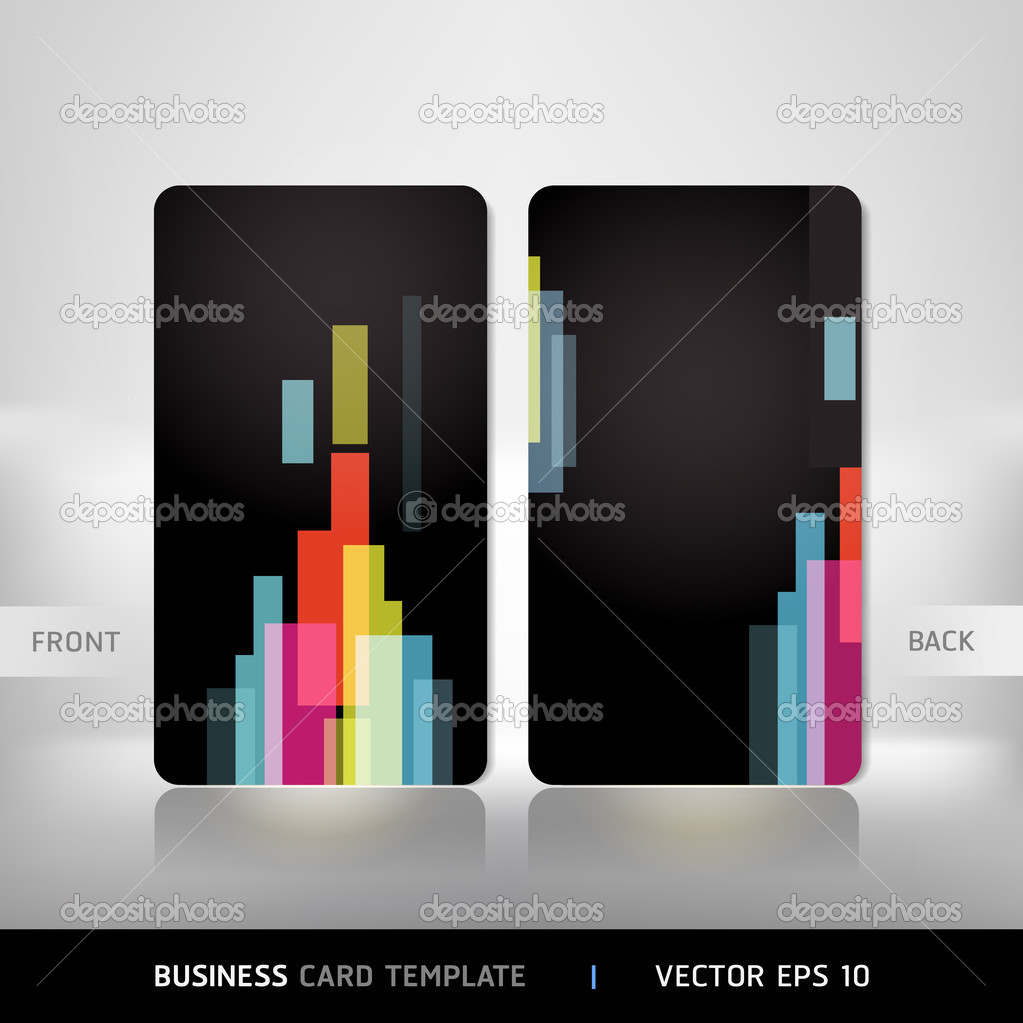 Business card set with abstract background. Vector illustration. Stock ...