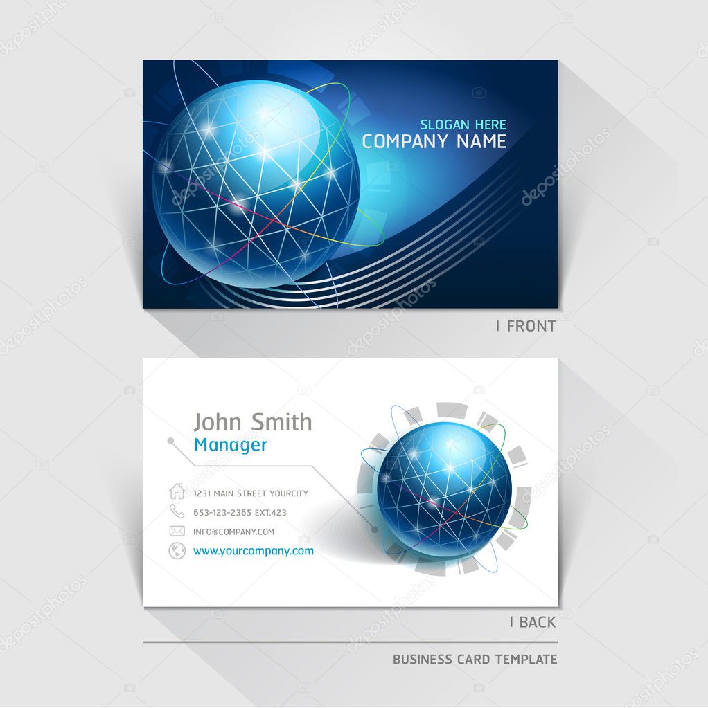 Business card technology background Stock Vector Image by ©graphixmania ...