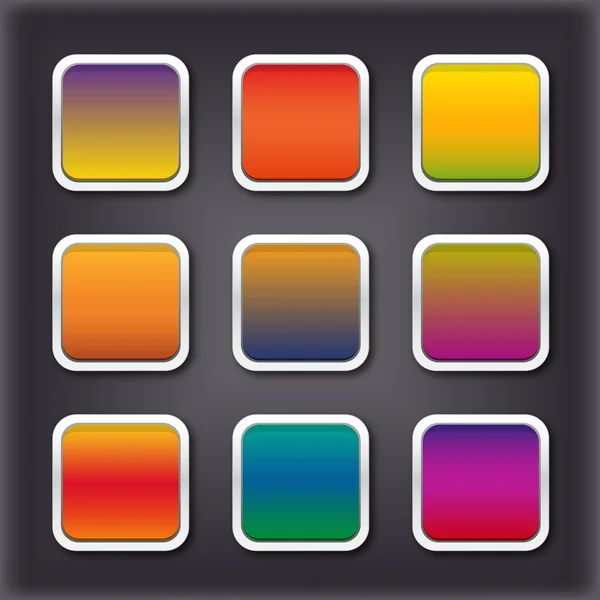 Glossy 3d square buttons. — Stock Vector © Maxborovkov #7272739 Glossy 3d square buttons. — Stock Vector © Maxborovkov #7272739