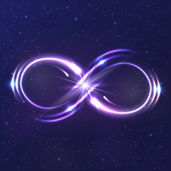 Galaxy Infinity Symbol Background