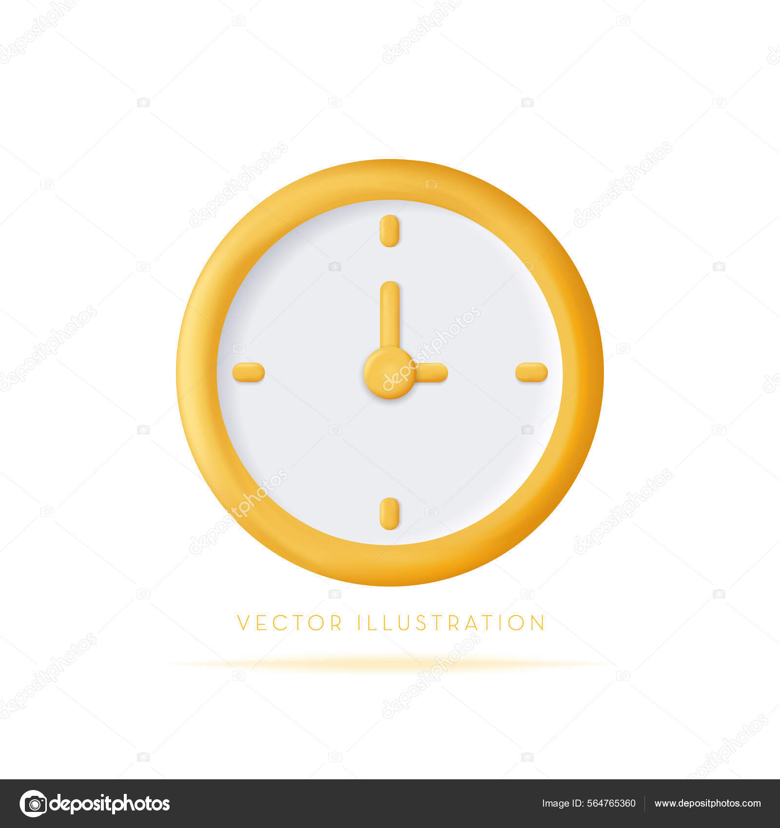 3d Clock Icon