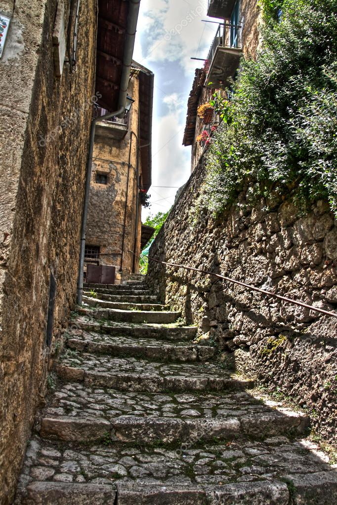 Old medieval alley — Stock Photo © lifeinapixel #28928095