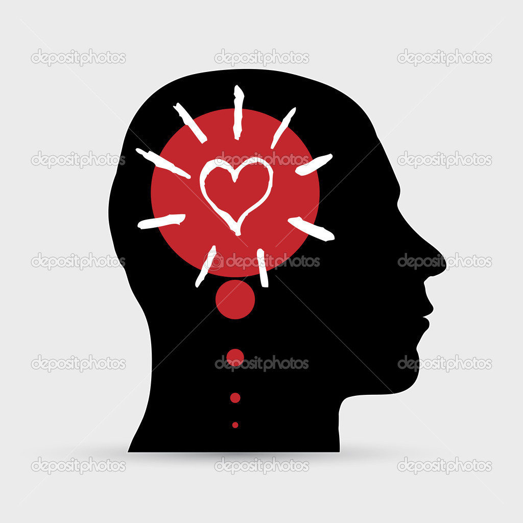 Love concept with human head Stock Vector Image by ©jugulator #40877969