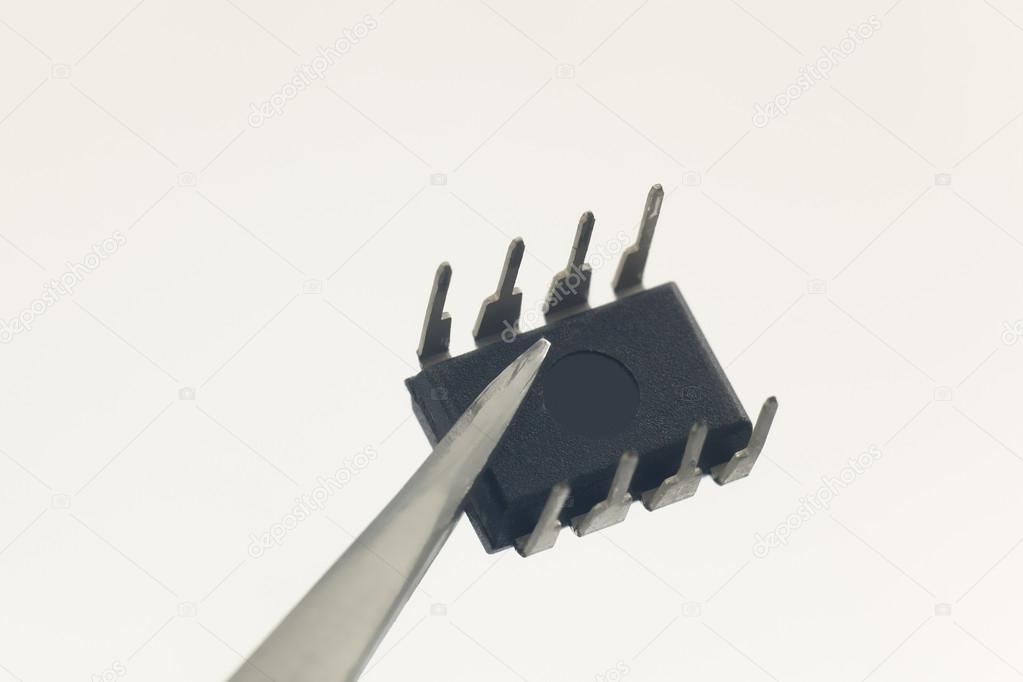 Integrated Circuit in white background — Stock Photo © javiergil #41958917