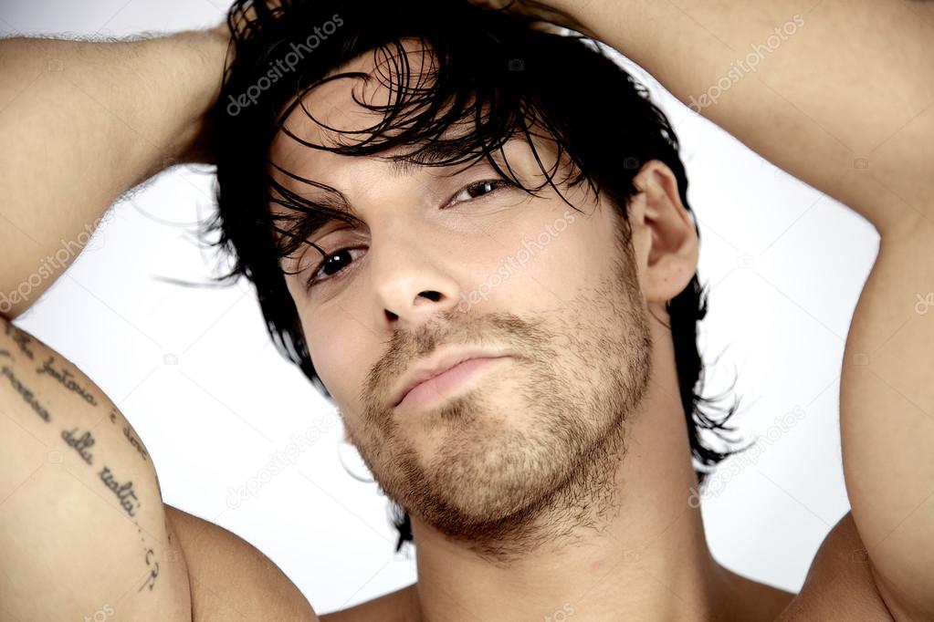 Cool male model posing closeup Stock Photo by ©fedemarsicano 36898573