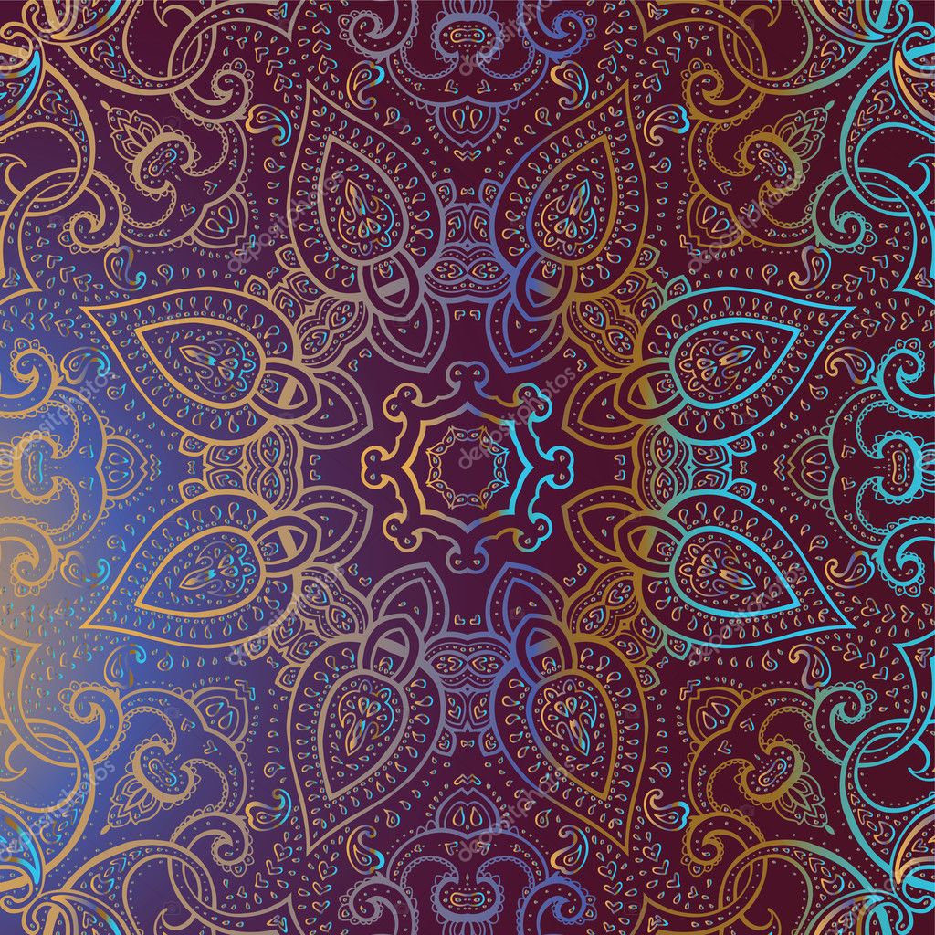 Mandala. Indian decorative pattern. — Stock Vector © katyaulitina #44020801