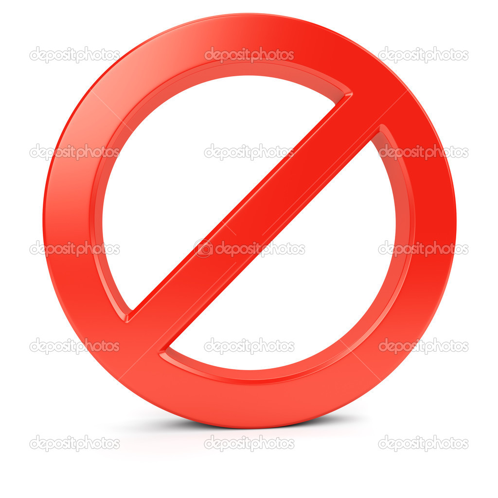 Red round forbidden symbol 3 — Stock Photo © madgooch #22507383