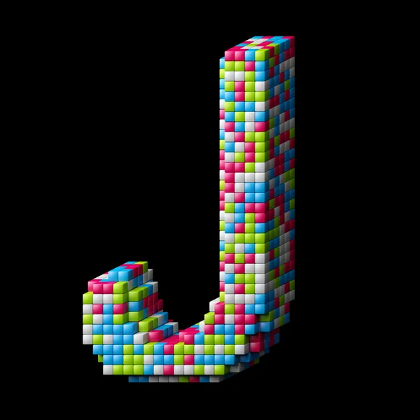 3d pixelated alphabet letter C — Stock Photo © madgooch #23215540