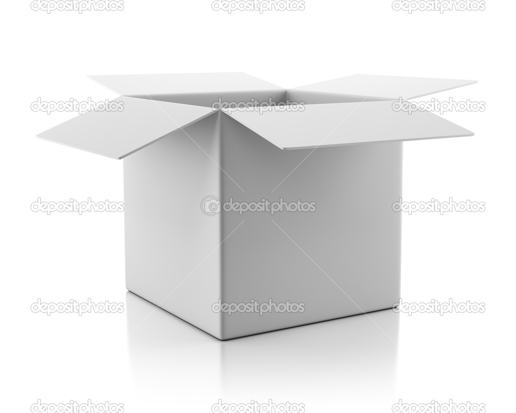Blank open empty white cardboard box Stock Photo by ©madgooch 37692545