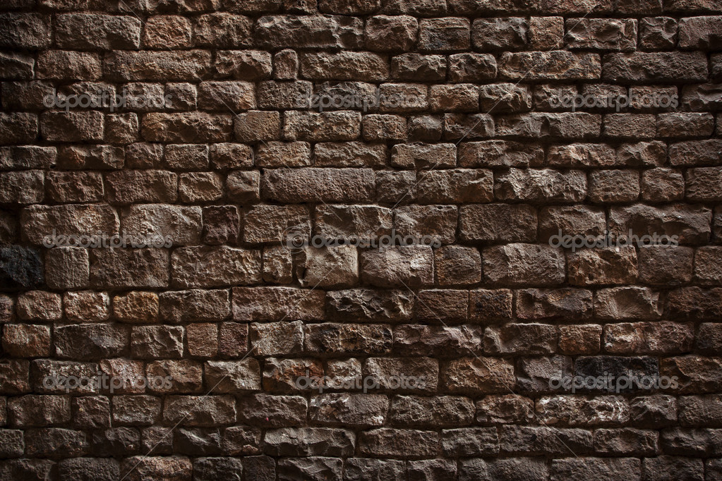 Ancient wall built of bricks ⬇ Stock Photo, Image by © Dimedrol68 #34402723