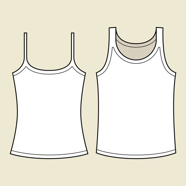 Blank singlet template - front and back Stock Vector Image by ©nikolae ...