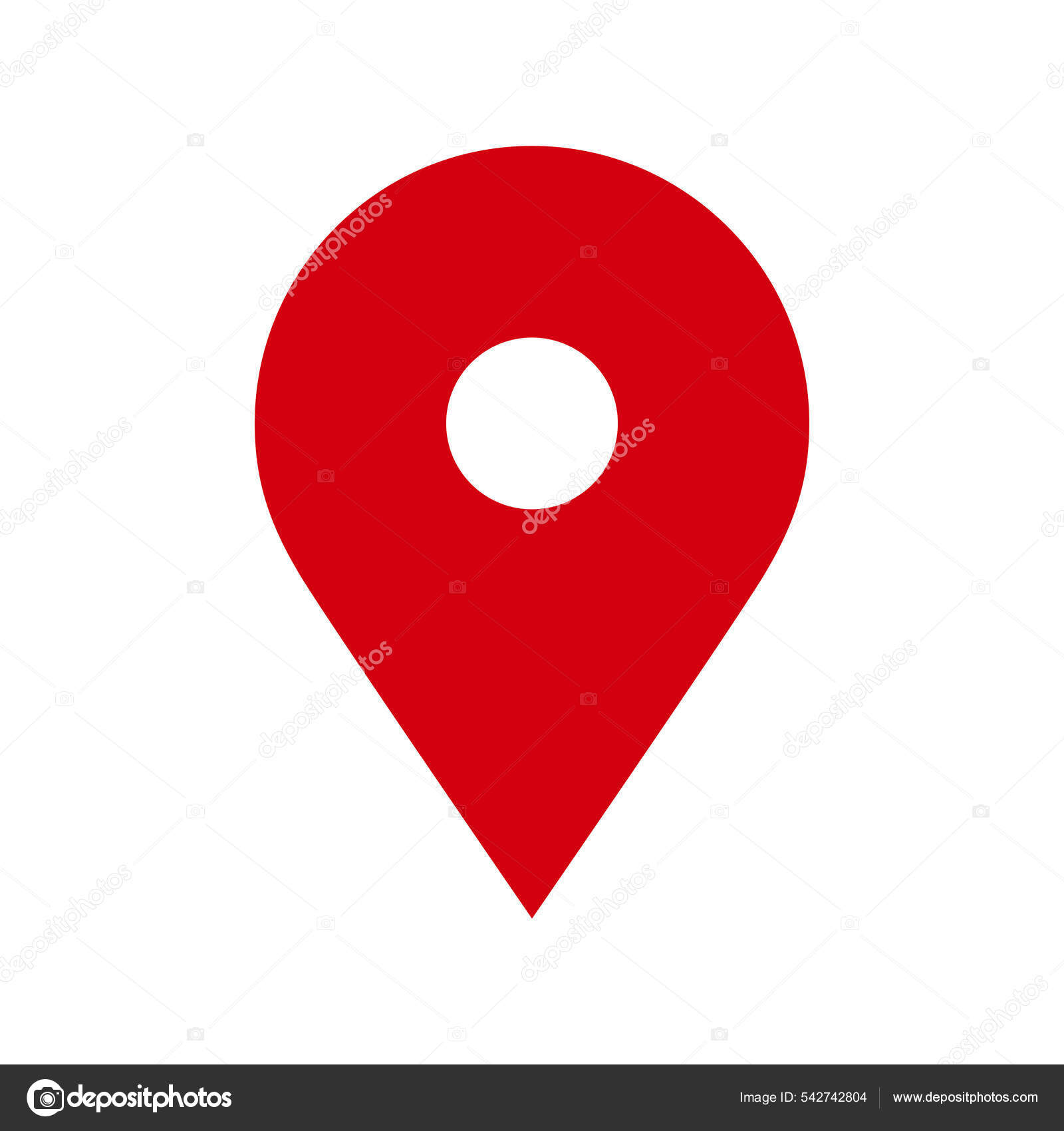 Map Point Location Pin Vector Icon Mapping Satellite Allocation ...