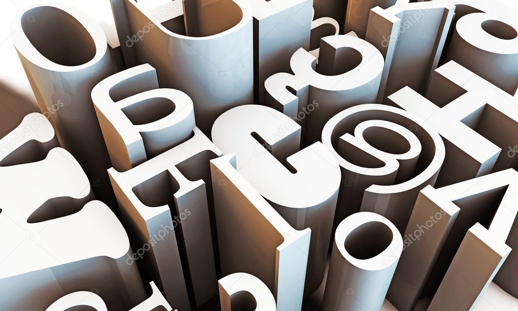 White letters Stock Photo by ©homeworks255 26059011