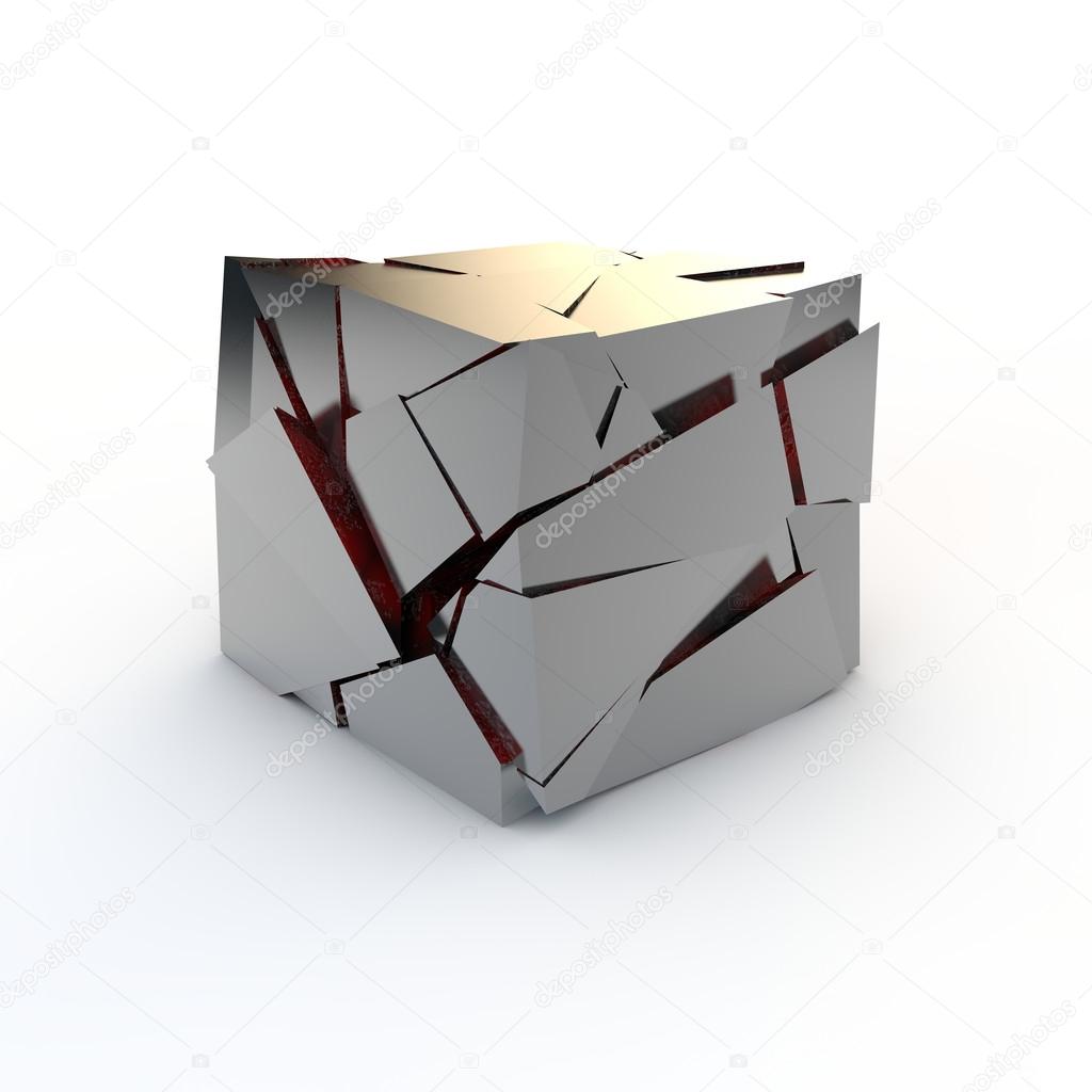 Broken cube Stock Photo by ©homeworks255 43025965