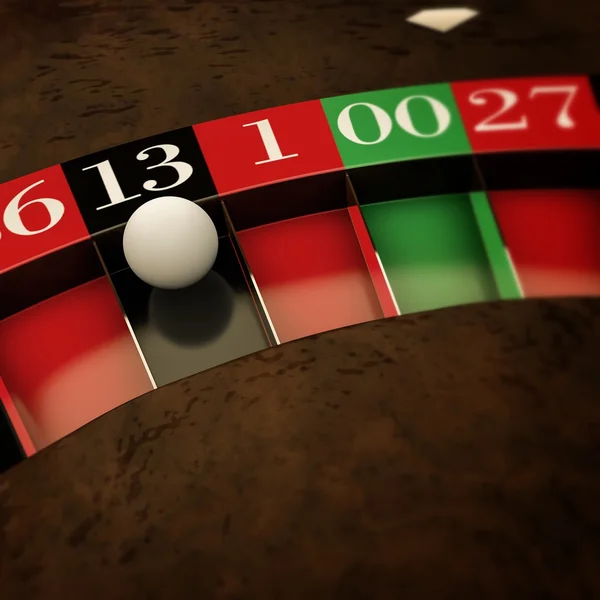 3d Casino roulette wheel with ball on number 29. — Stock Photo ...