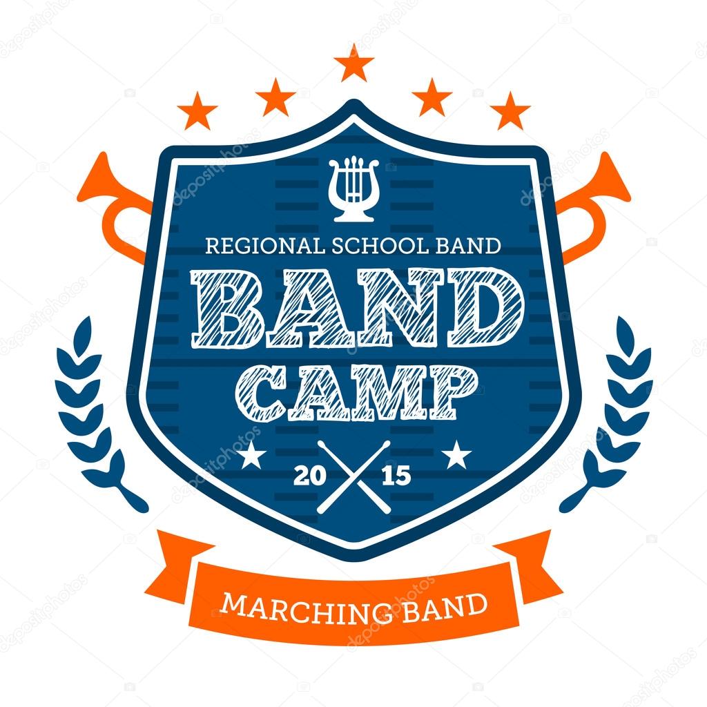 Band camp emblem Stock Vector Image by ©emberstock #28656237