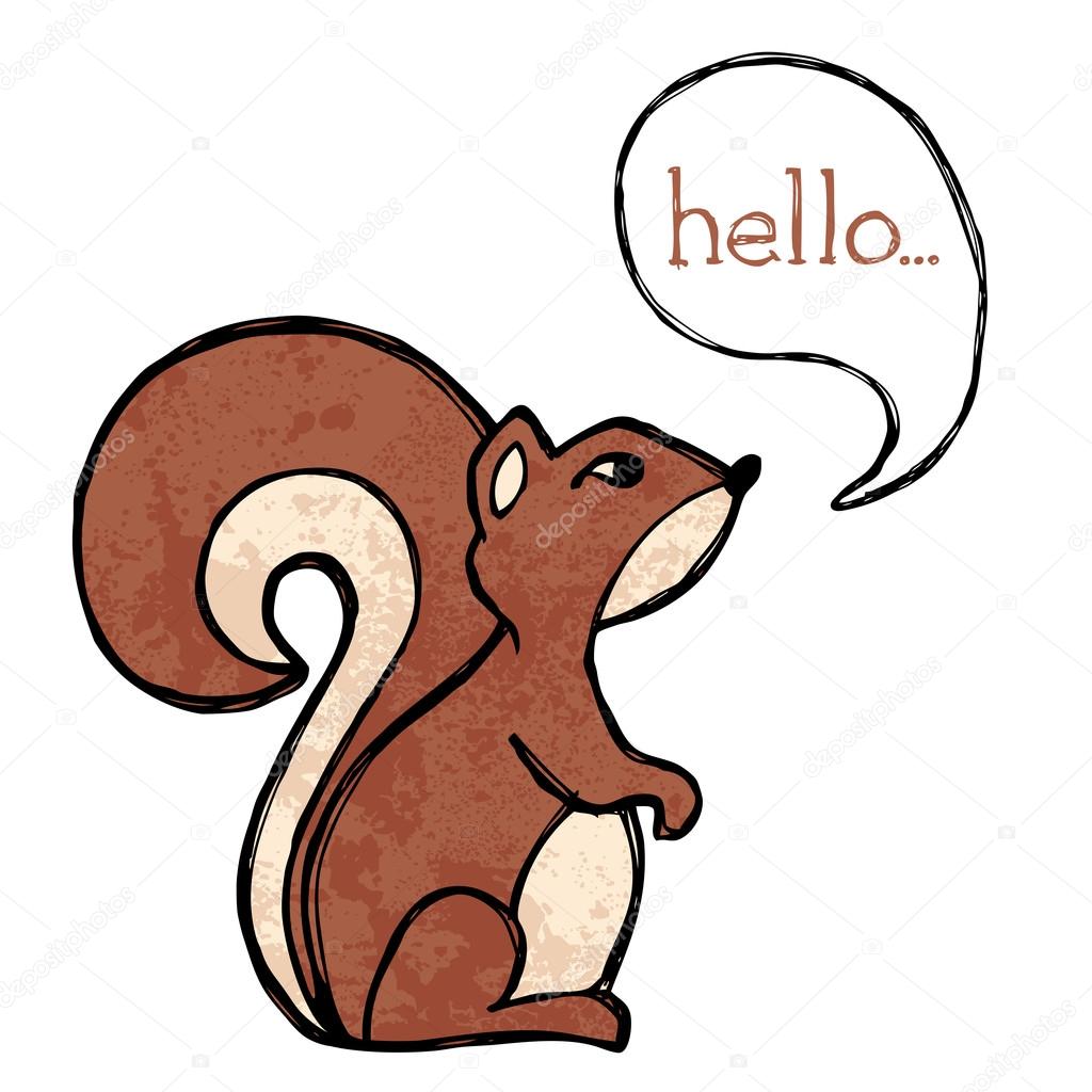 Mókus rajz — Stock Vektor © emberstock #41962039