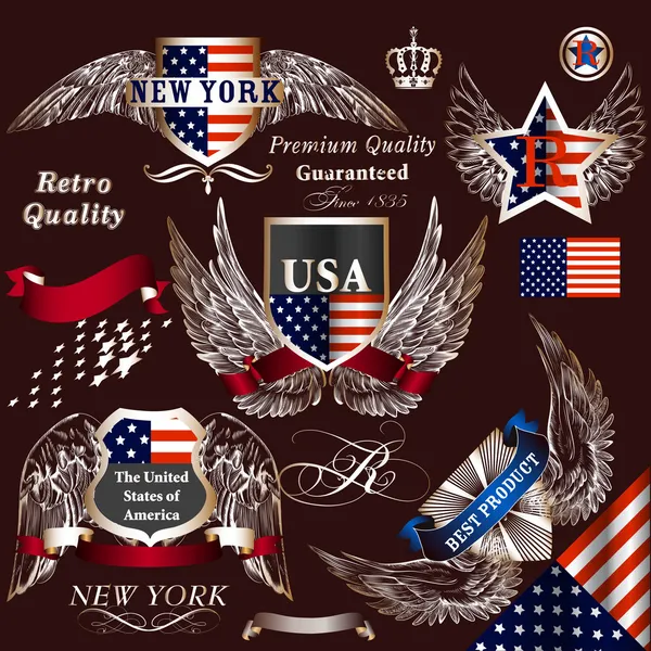 Símbolos de américa imágenes de stock de arte vectorial | Depositphotos