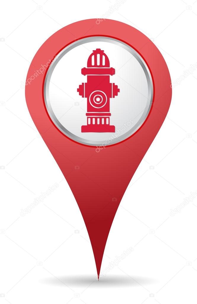 Hydrant location icon — Stock Photo © oculo #34339227