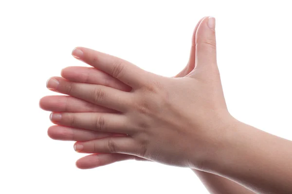 Clapped hands — Stock Photo © alexhg1 #22615107