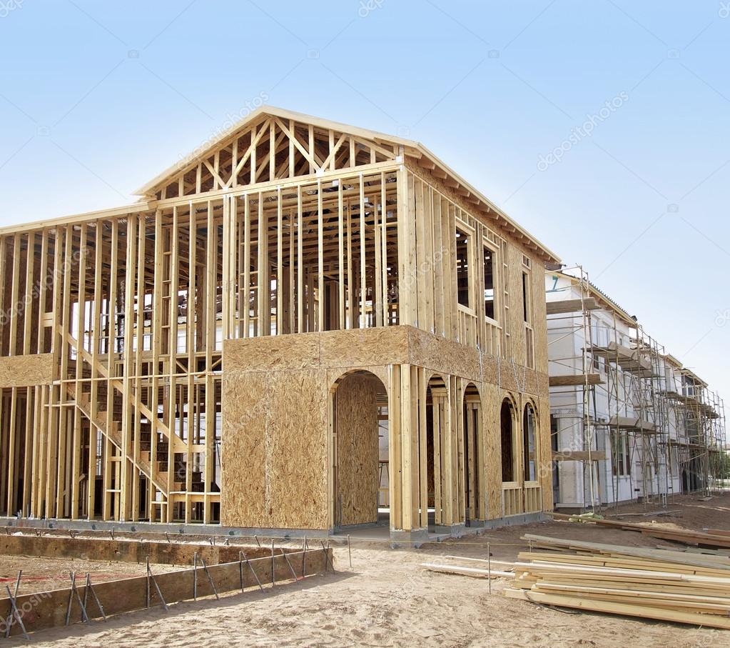 New home construction framing — Stock Photo © paulmhill #18188735