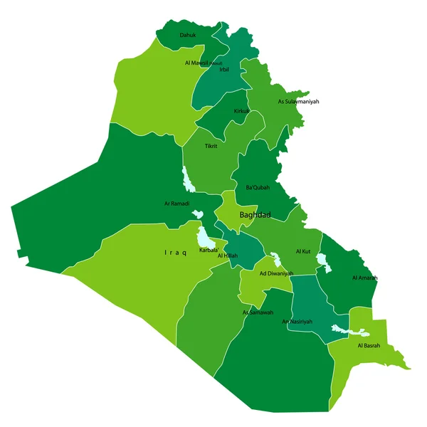 Simple Map Of Iraq