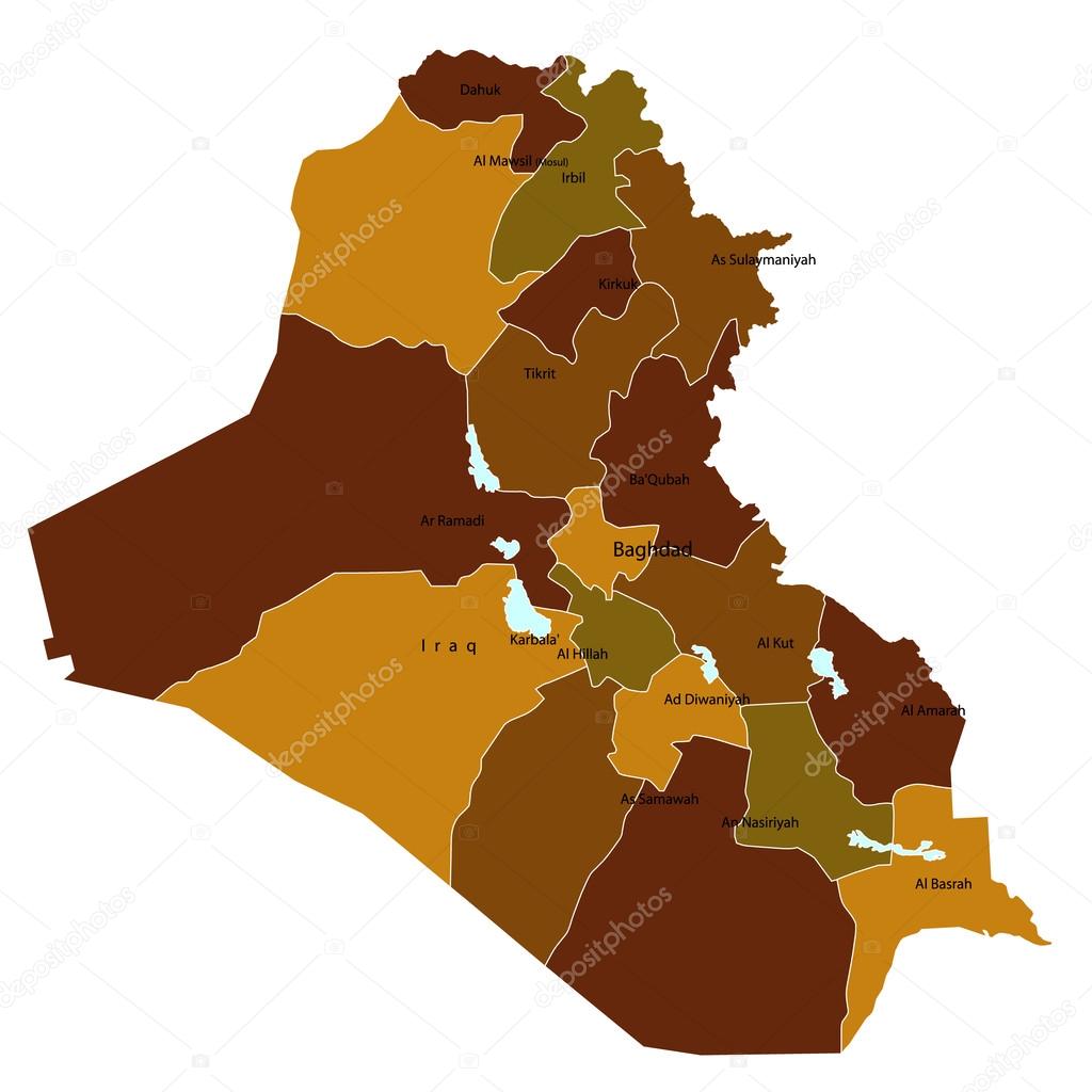 Mapa de Iraq 2022