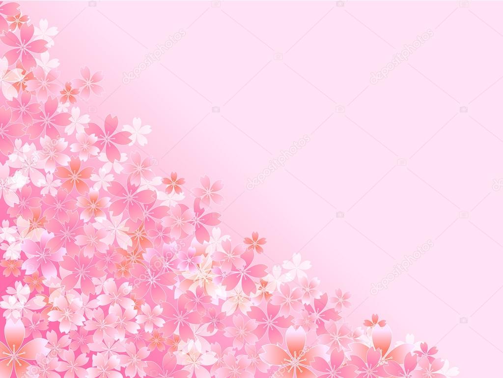 Spring pink cherry blossoms background Stock Vector Image by ©JBOY24 ...