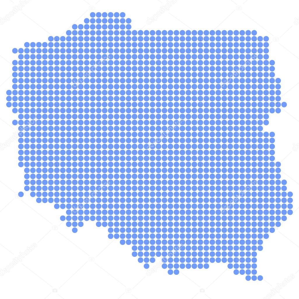 Poland map round Stock Vector Image by ©JBOY24 #22191317