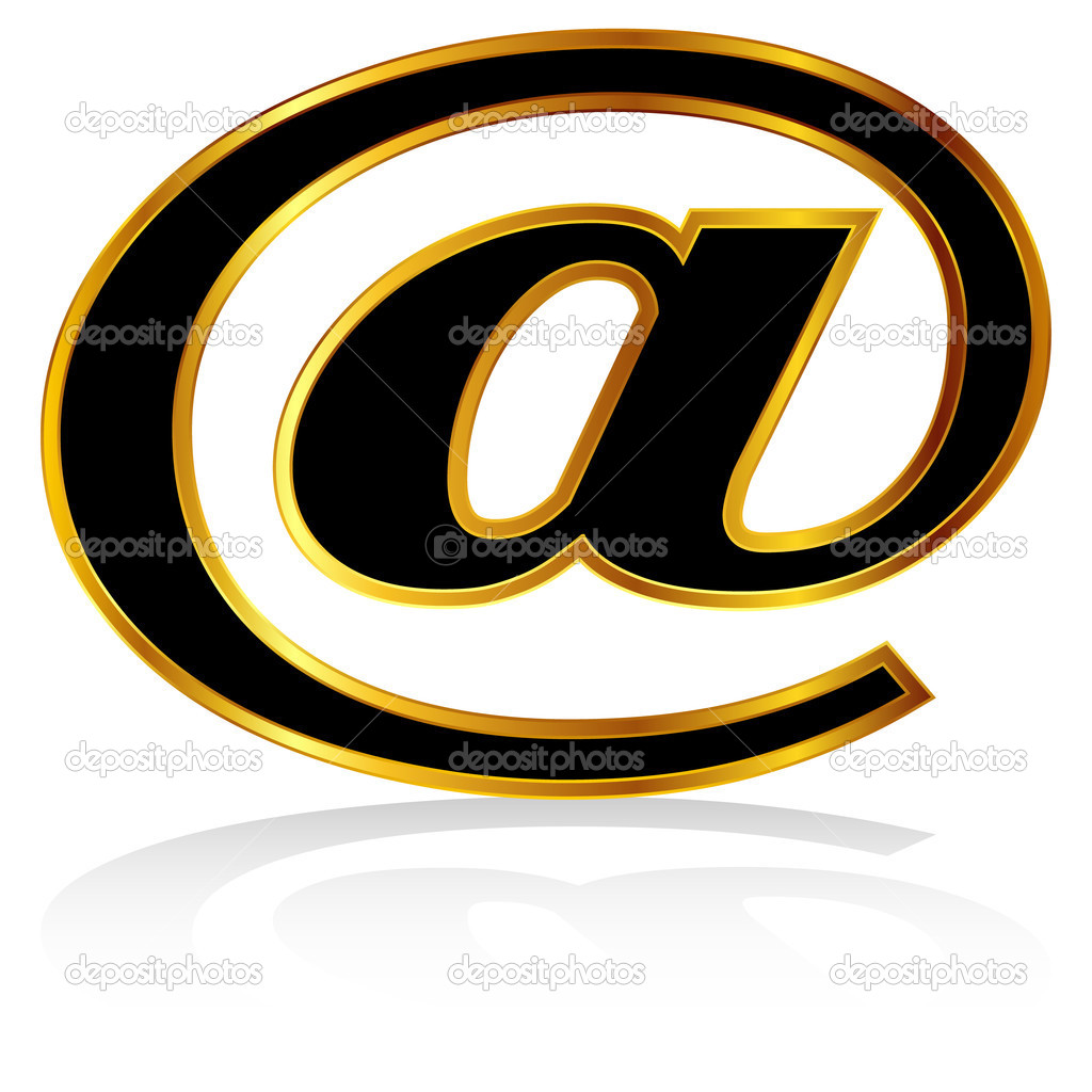 Black Gold at sign Stock Vector by ©JBOY24 22850806