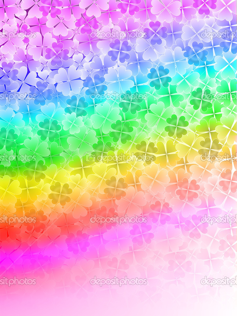 Rainbow background leaf clover Stock Vector Image by ©JBOY24 #22863094
