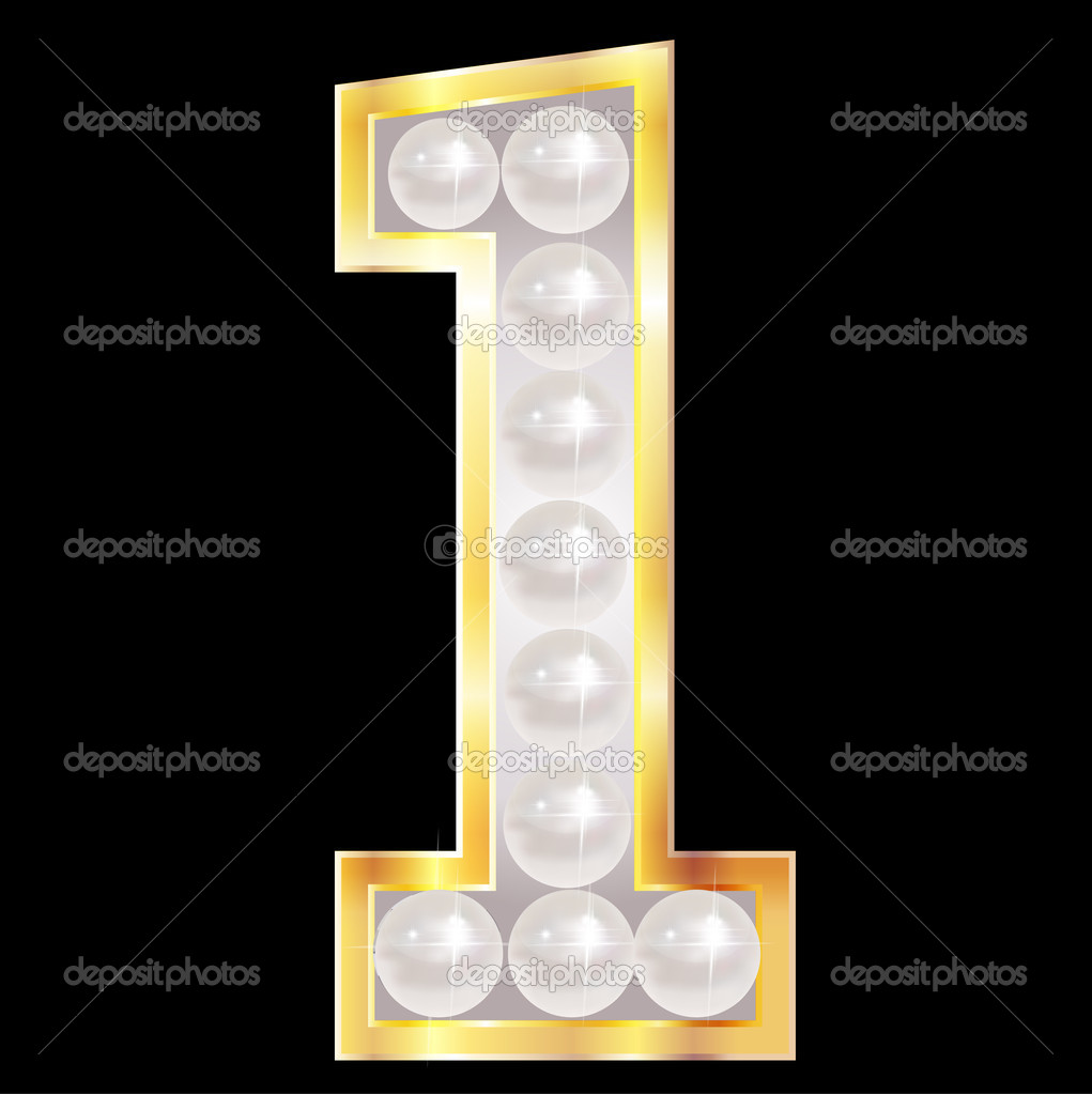 1 digit number Stock Vector Image by ©JBOY24 #33639093
