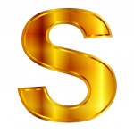 The letter S in gold Stock Photo by ©zentilia 8292994