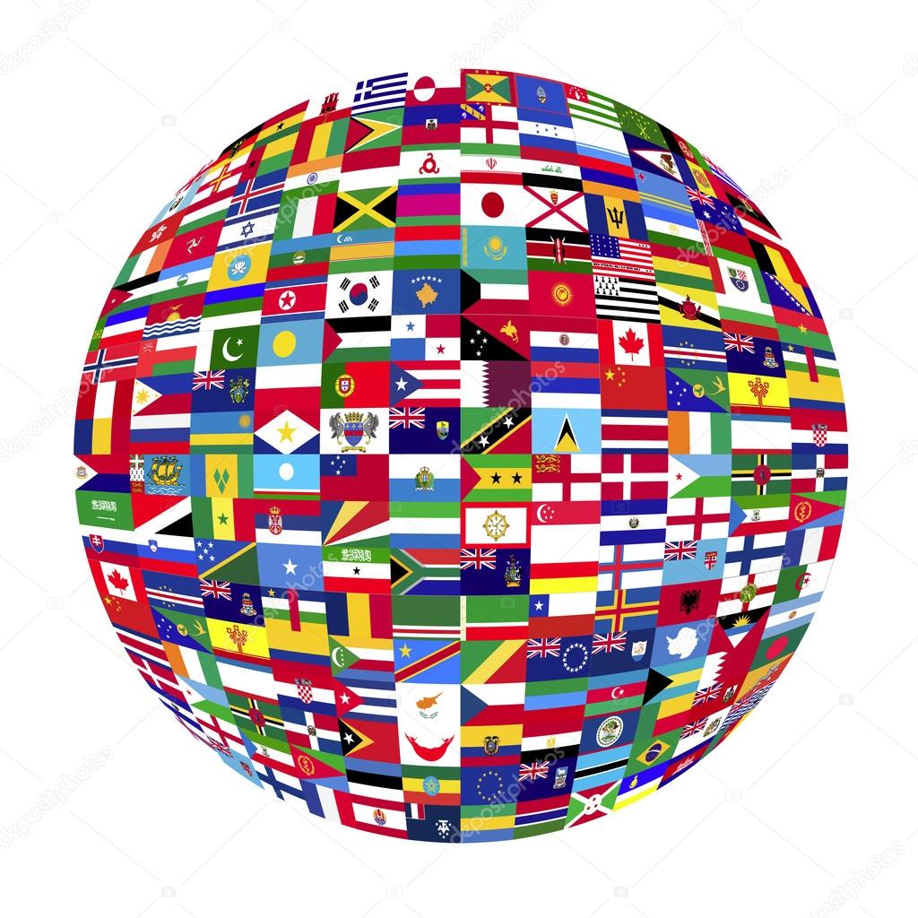 Image vectorielle Drapeaux du monde Terre par ©JBOY24 - 42375731