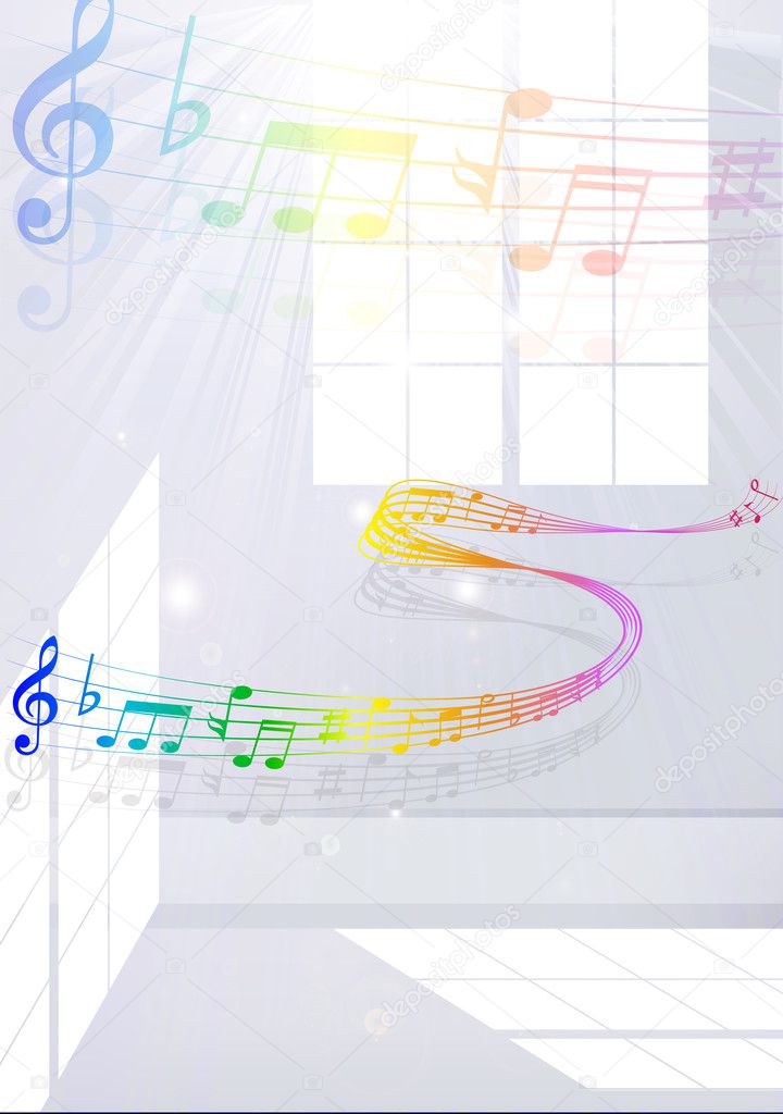 Music note window Stock Vector Image by ©JBOY24 #46109199