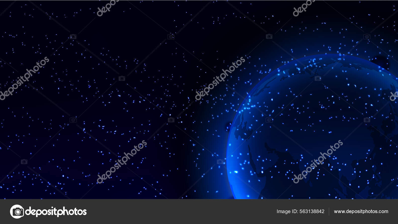 Earth Night Sky Landscape Background Stock Vector Image by ©JBOY24 ...