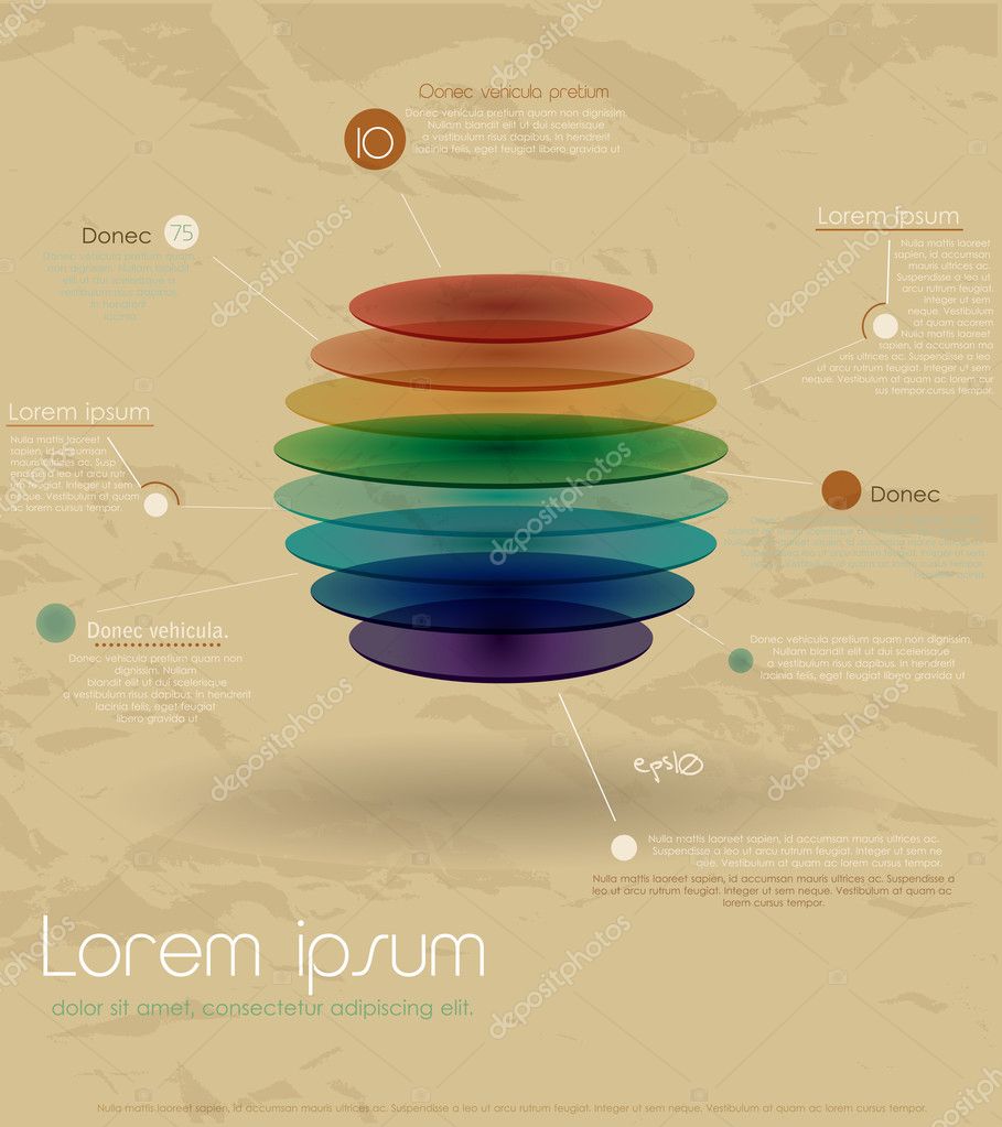 Vintage infographic template. Stock Vector by ©Yunna 12884320