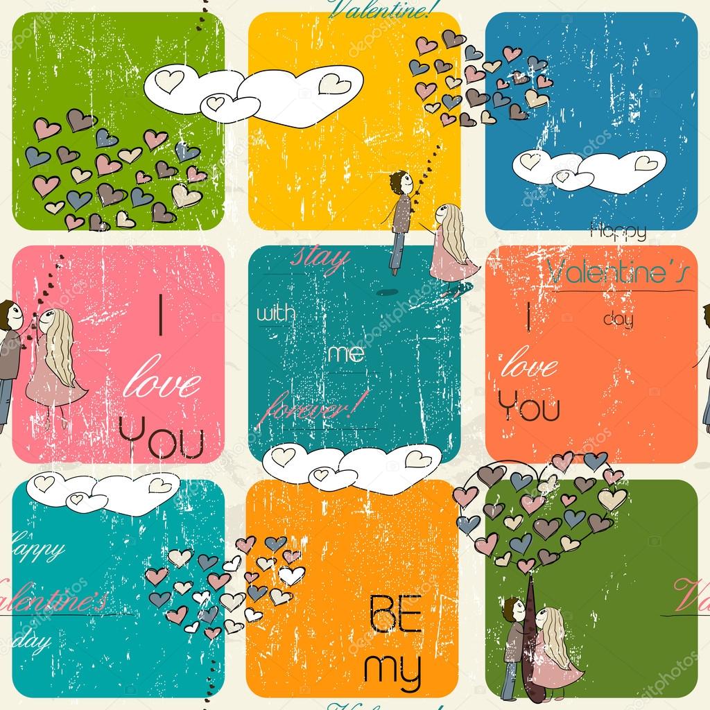 Seamless texture with "love" elements. Stock Vector by ©Yunna 34492029