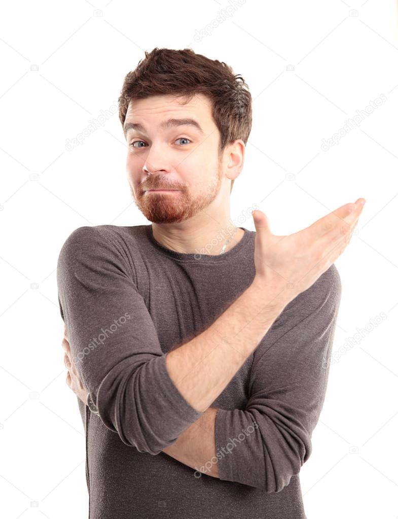 Expressive surprised man — Stock Photo © opolja #23582427