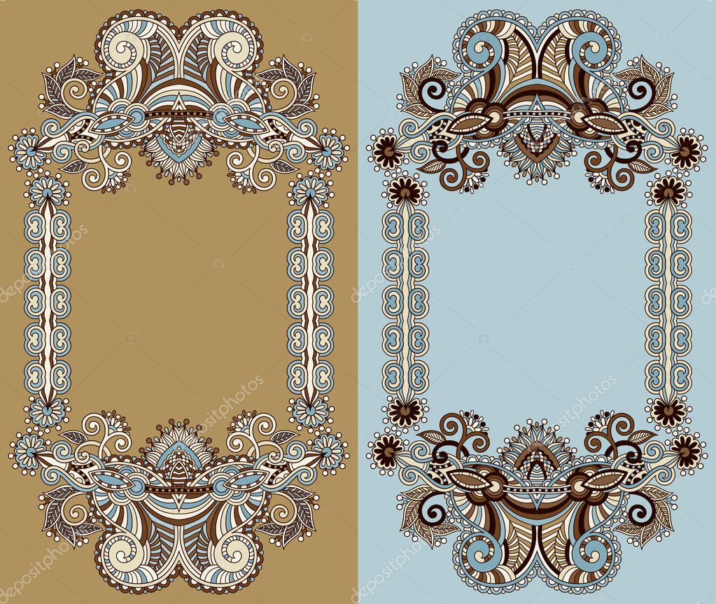 Ornamental floral frame Stock Vector by ©karakotsya 31615891