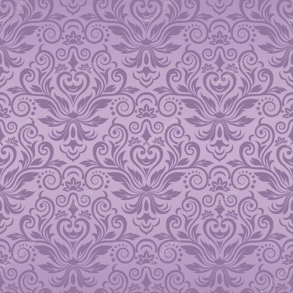Seamless Vintage Wallpaper Pattern Purple
