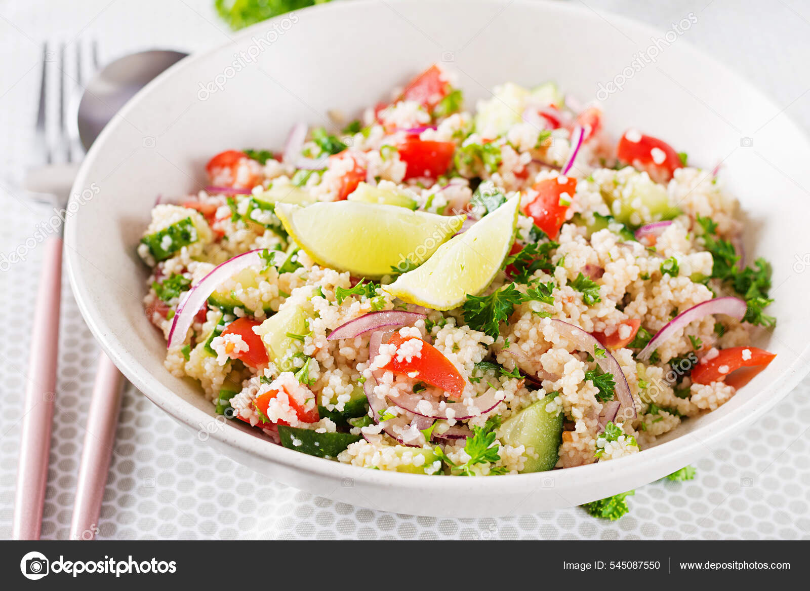 Tabbouleh Salad Traditional Middle Eastern Arab Dish Levantine ...