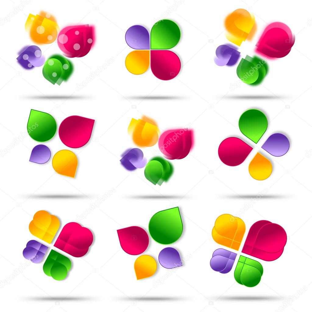 Set of Abstract icon design — Stock Photo © evarin20 #23116042