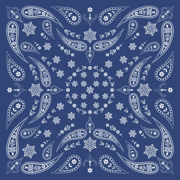 Blue Bandana Pattern Clipart