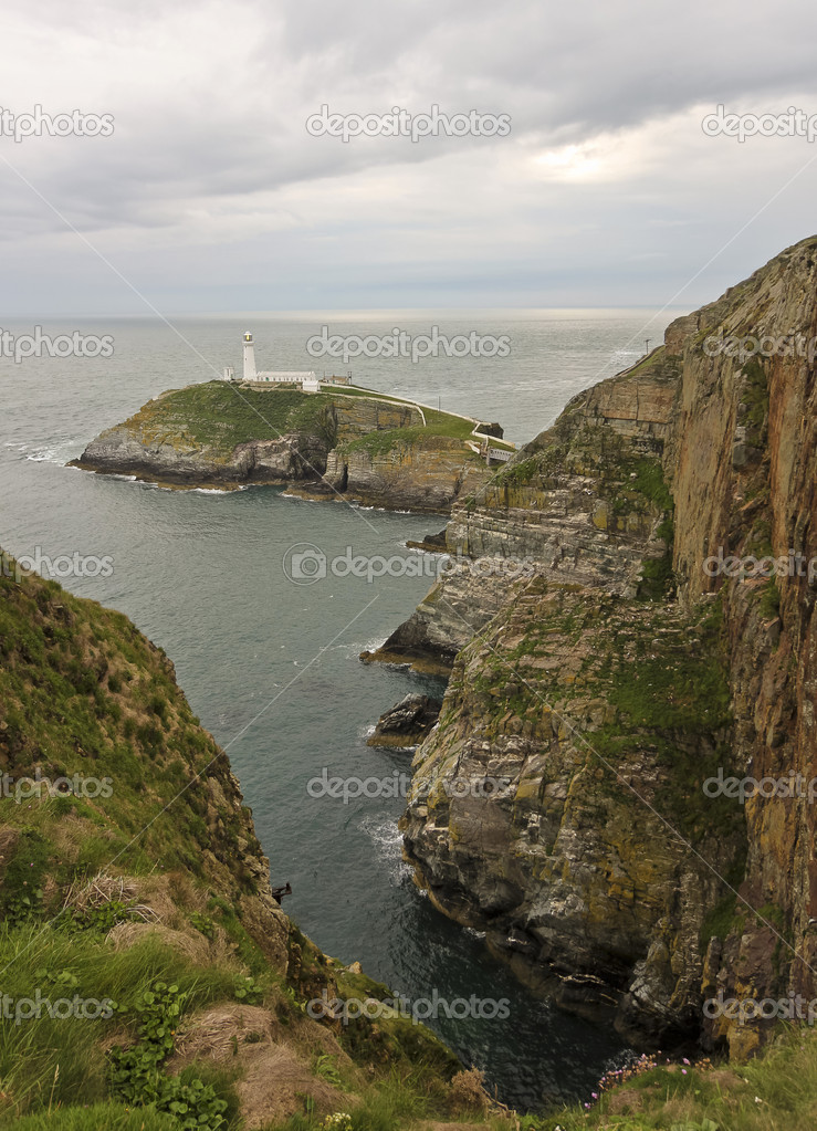 A View of South Stack Lighthouse, Wales — Stock Editorial Photo ...