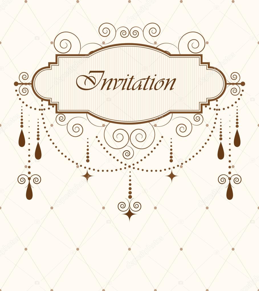 Tarjeta de invitación Vector de stock por ©Blondina103 12706926