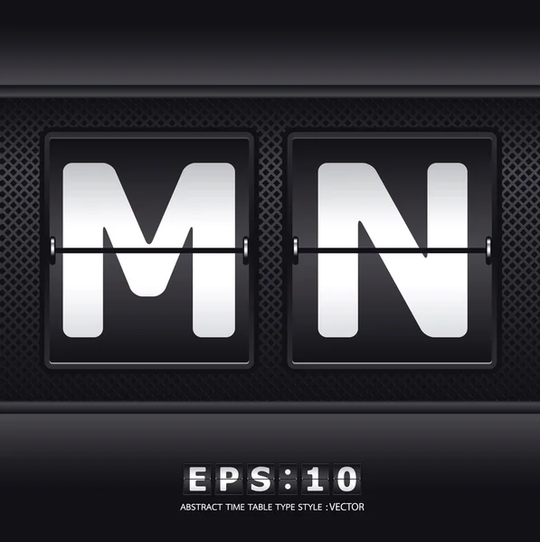 Alphabet airport time table white color vector Stock Vector by ...