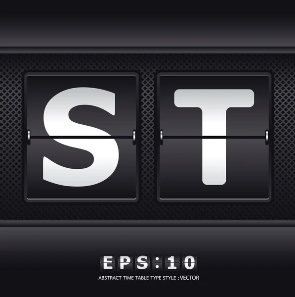 Alphabet airport time table vector Stock Vector Image by ©pongsuwan ...