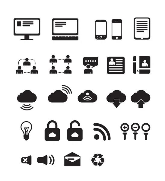 Internet interface and silhouettes Stock Photos, Royalty Free Internet ...